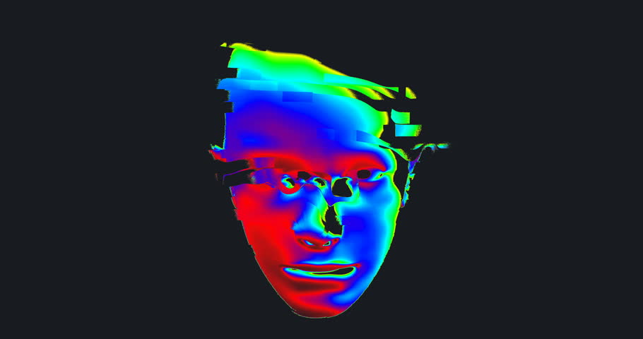 Animation of Digital Human Head Stock Footage Video (100% Royalty-free ...