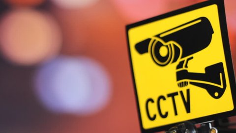 Cctv Warning Signage Arabic Translation Yellow Stock Vector (Royalty ...