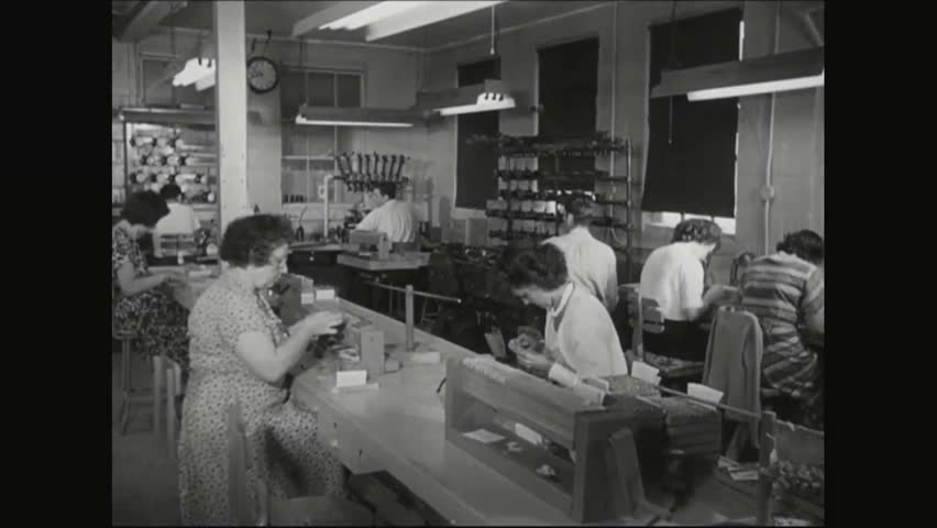 Circa 1950 - Women Work Stock Footage Video (100% Royalty-free ...