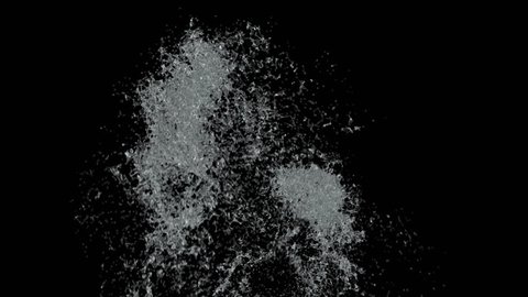 water splash underwater explosion object hitting Stock Footage Video ...