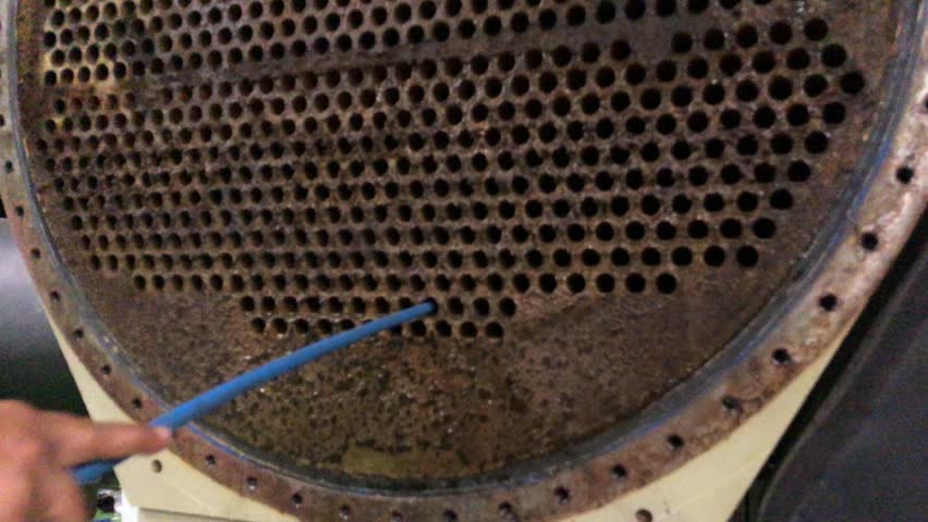 Industrial Chiller Condenser Tube Cleaning Stock Footage Video (100% ...
