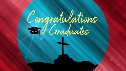 Religious Graduation Title Motion Background Stock Footage Video (100% ...
