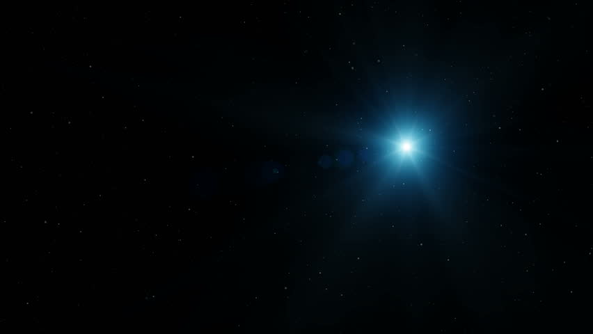 Bright Shining Blue Star in Stock Footage Video (100% Royalty-free ...