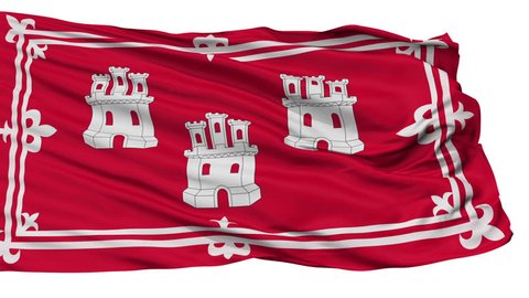 Aberdeen Flag City Uk Realistic Animation Stock Footage Video (100% ...