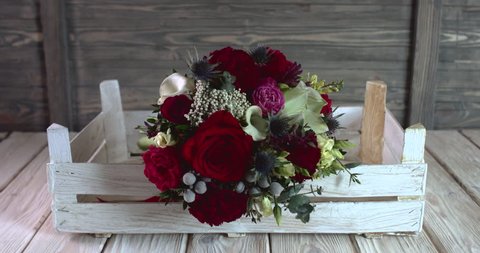 Cinemagraph Seamless Loop Beautiful Flower Bouquet Stock Footage Video ...