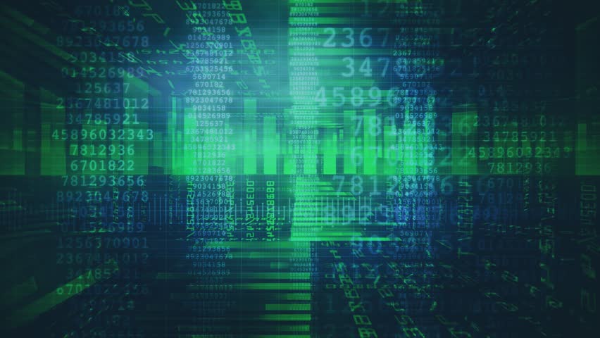 computer code running virtual space loopable Stock Footage Video (100% ...