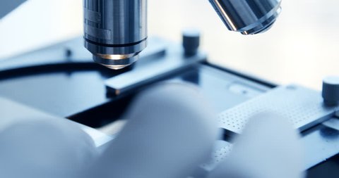 Microscope Microbiology Lab Laboratory Glassware Background Stock Photo ...