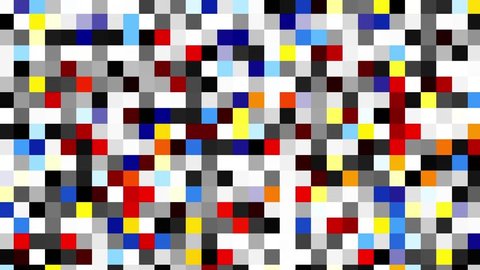 Pixel Lcd Screen Retro Computer Animation Stock Footage Video (100% ...