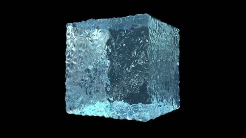 3d Animation Ice Cube Formation Isolated Stock Footage Video (100% ...