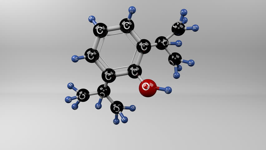 propofol molecular structure molecule intravenous anesthetic Stock ...