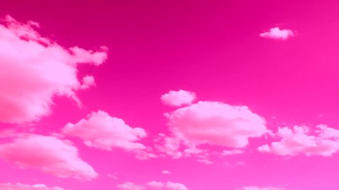 motions clouds puffy fluffy beautiful pink Stock Footage Video (100% ...