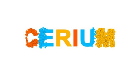 Element Periodic Table Cerium Letters Different Stock Footage Video ...