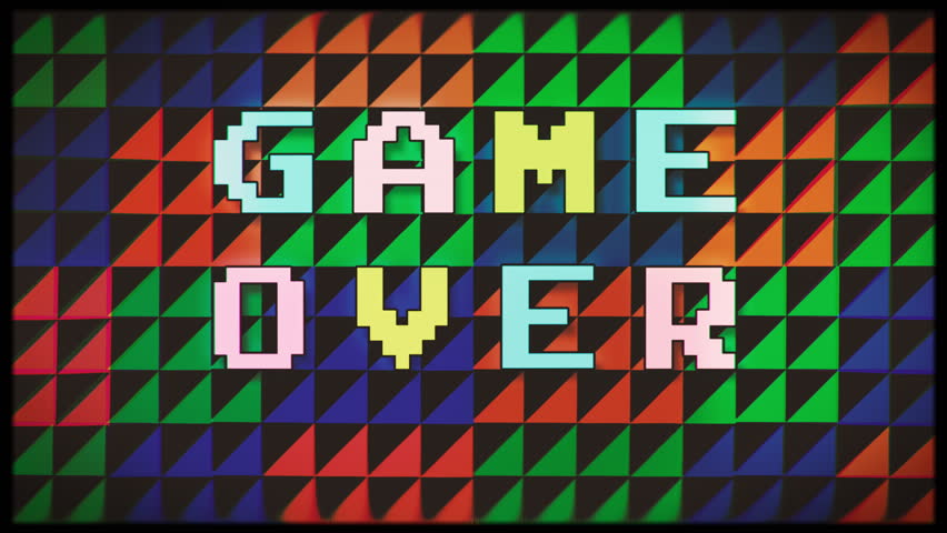 Game Over Retro Video Game Stock Footage Video (100% Royalty-free ...