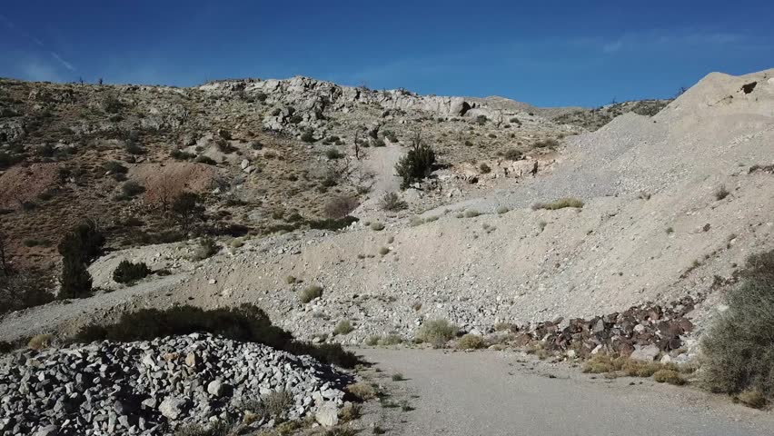 Abandoned Gravel Pit in High-desert Stock Footage Video (100% Royalty ...