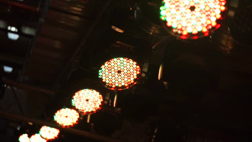 green-light-stage-at-a-concert-venue image - Free stock photo - Public ...