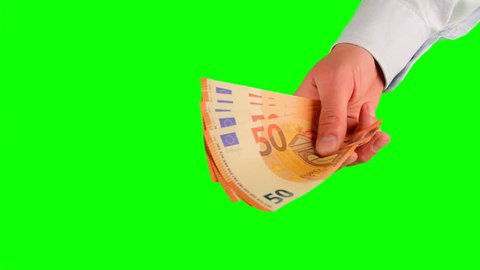 Money Green Screen Money Offer Concept Stock Footage Video (100% ...