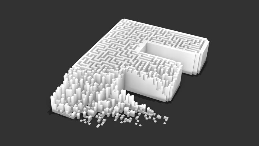 Animation of E-shaped Maze Stock Footage Video (100% Royalty-free ...