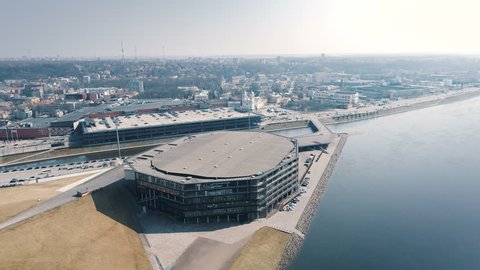 Kaunas Lithuania April 2018 Zalgiris Arena Stock Footage Video (100% ...