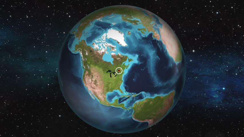 earth zoom map - ottawa Stock Footage Video (100% Royalty-free ...