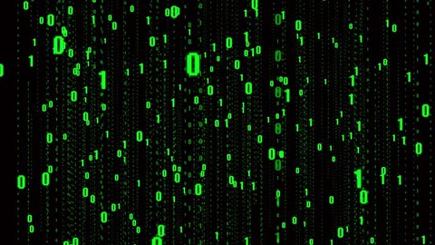 4k Matrix Style Binary Codefalling Numberseamless Stock Footage Video ...