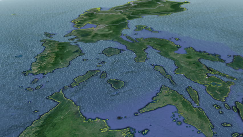 Bicol Region Animation Map Regions Philippines: vídeo stock (100% livre ...