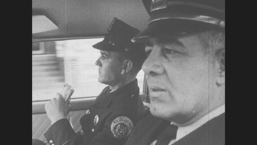1950s: Police Officer in Uniform Stock Footage Video (100% Royalty-free ...