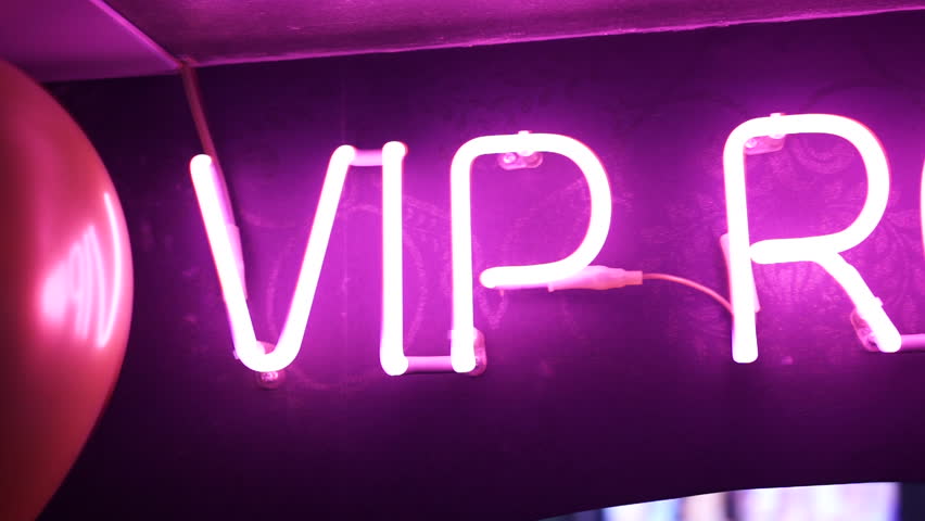 Vip Room Pink Neon Sign Stock Footage Video (100% Royalty-free ...