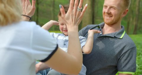 Look Over Mother Shoulder She Clapping Stock Footage Video (100% ...