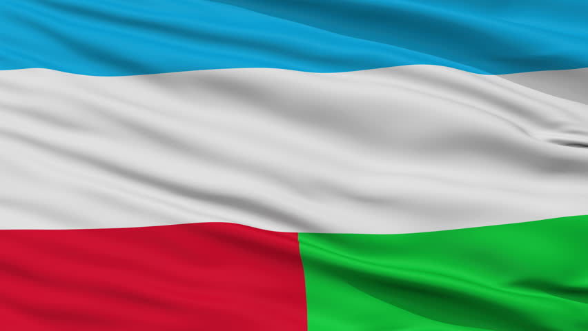 machala closeup flag city ecuador realistic: video de stock (totalmente ...