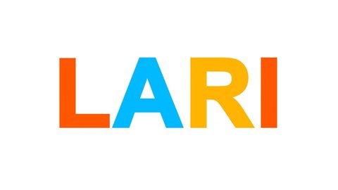 Currency Name Lari Letters Different Colors Stock Footage Video (100% ...