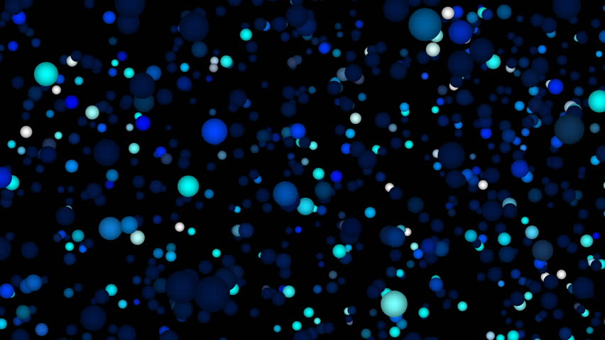 Blue Balls Background. Loop Stock Footage Video (100% Royalty-free ...