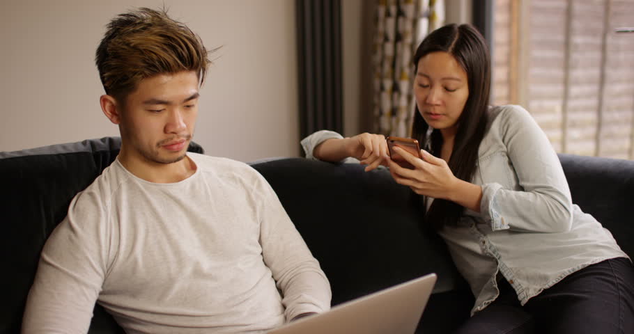 4k Young Couple Ignoring Each Stock Footage Video (100% Royalty-free ...