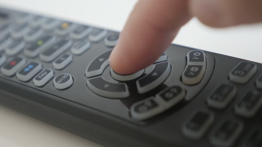 pressing buttons on tv remote control Stock Footage Video (100% Royalty ...