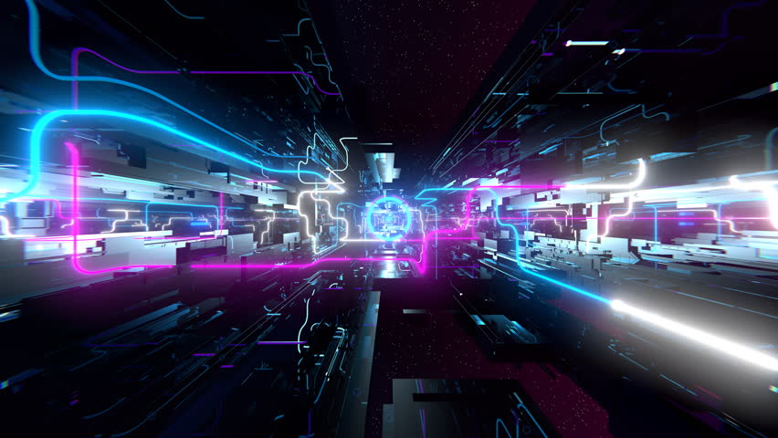 Vj Hi-tech Space Stock Footage Video (100% Royalty-free) 1010403668 ...