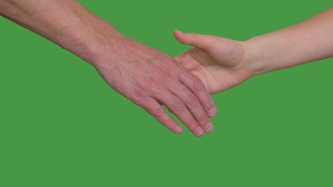 Two Holding Hands On Green Screen Stock Footage Video (100% Royalty ...