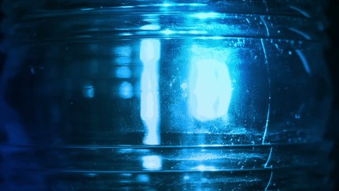 Industrial Blue Light Flashing Stock Footage Video (100% Royalty-free ...