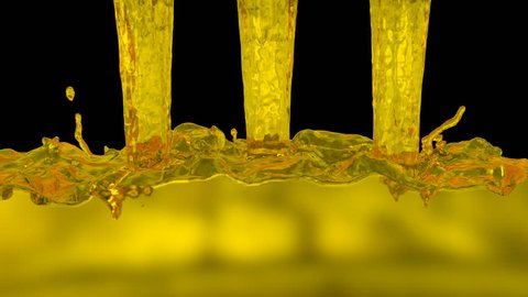 Animated Diesel Fuel Pouring Three Inflows Stock Footage Video (100% ...