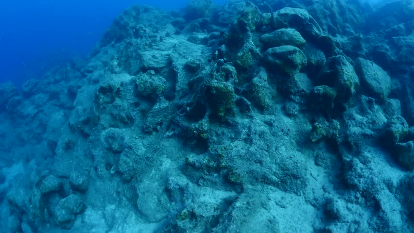 old fish net underwater ghost hunting Stock Footage Video (100% Royalty ...