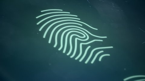 Eye Fingerprint Vector Logo Design Scan Stock Vector (Royalty Free ...