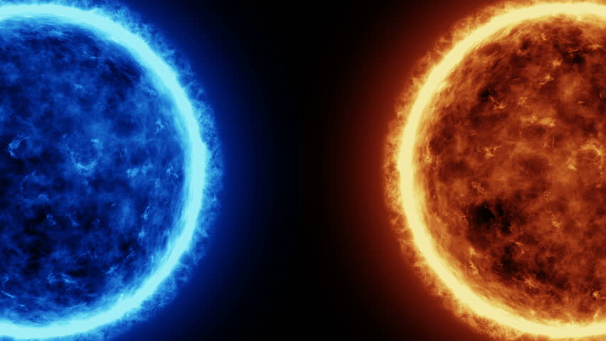 4k realistic sun blue surface solar Stock Footage Video (100% Royalty ...