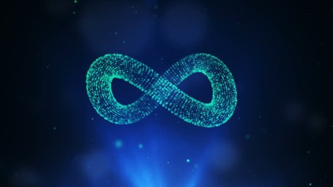 4k Infinity Particle Background Eyecatching Elegantly Stock Footage ...