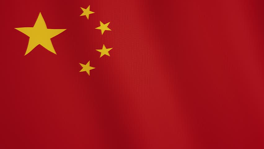 china flag waving animation full screen Stock Footage Video (100% ...