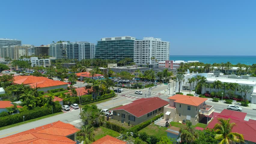 aerial surfside florida drone footage Stock Footage Video (100% Royalty ...