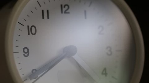 Clock Hands Spinning Fast Time Flies Stock Footage Video (100% Royalty ...