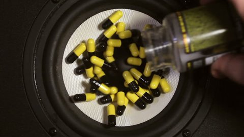 Illustration Sound Musical Pills Tablets Capsules Stock Footage Video ...