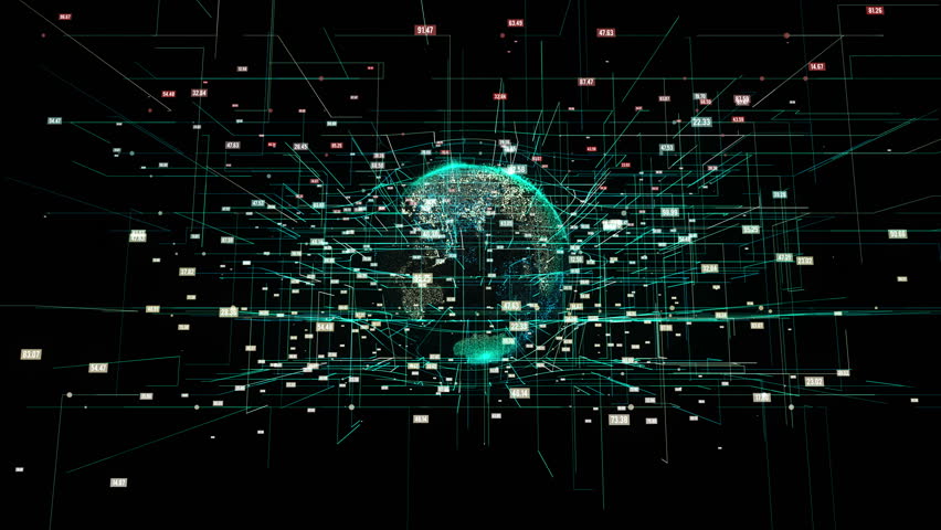 Big Data Visualization with Digital Stock Footage Video (100% Royalty ...