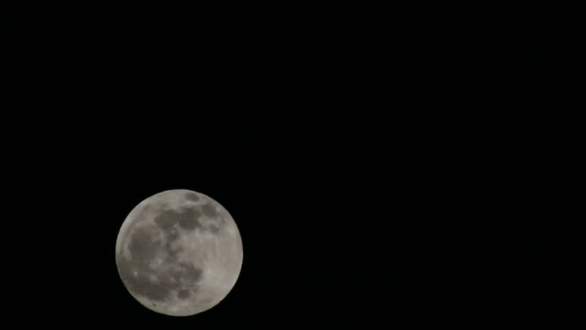 Time Lapse, Moon Rises in Stock Footage Video (100% Royalty-free ...