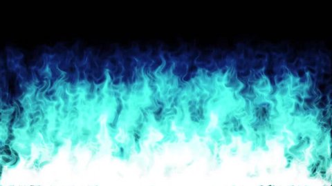 Blue Fire Flames Igniting Burning Animated Stock Footage Video (100% ...