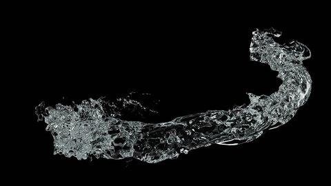 Water Splash Alpha Stock Footage Video (100% Royalty-free) 1010893538 ...