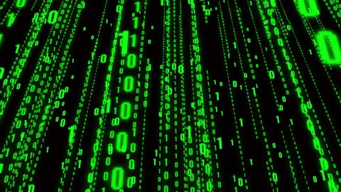 thank you text on binary matrix Stock Footage Video (100% Royalty-free ...